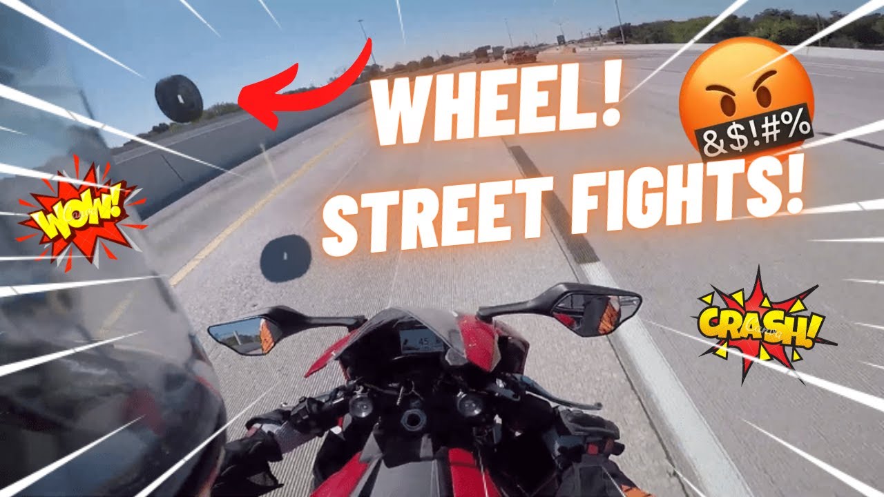STREET FIGHTS CAUGHT ON CAMERA | Motorcycle Crashes, Hood Fights ...