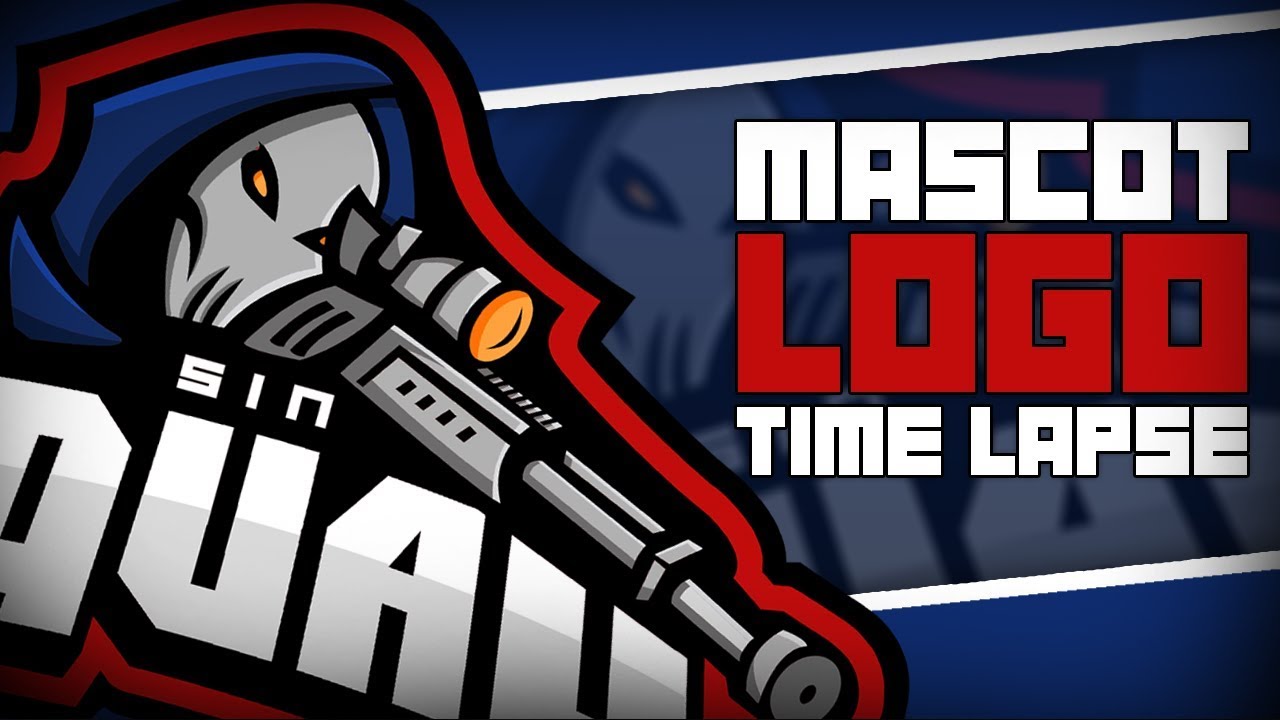 Sin Squad Mascot Logo Time Lapse - YouTube