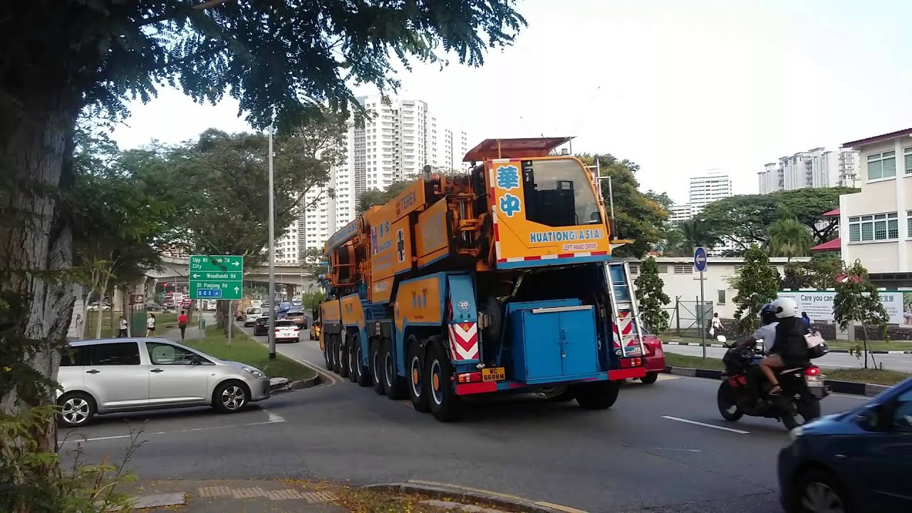 Huationg(Asia) Terex AC700 mobile crane - YouTube