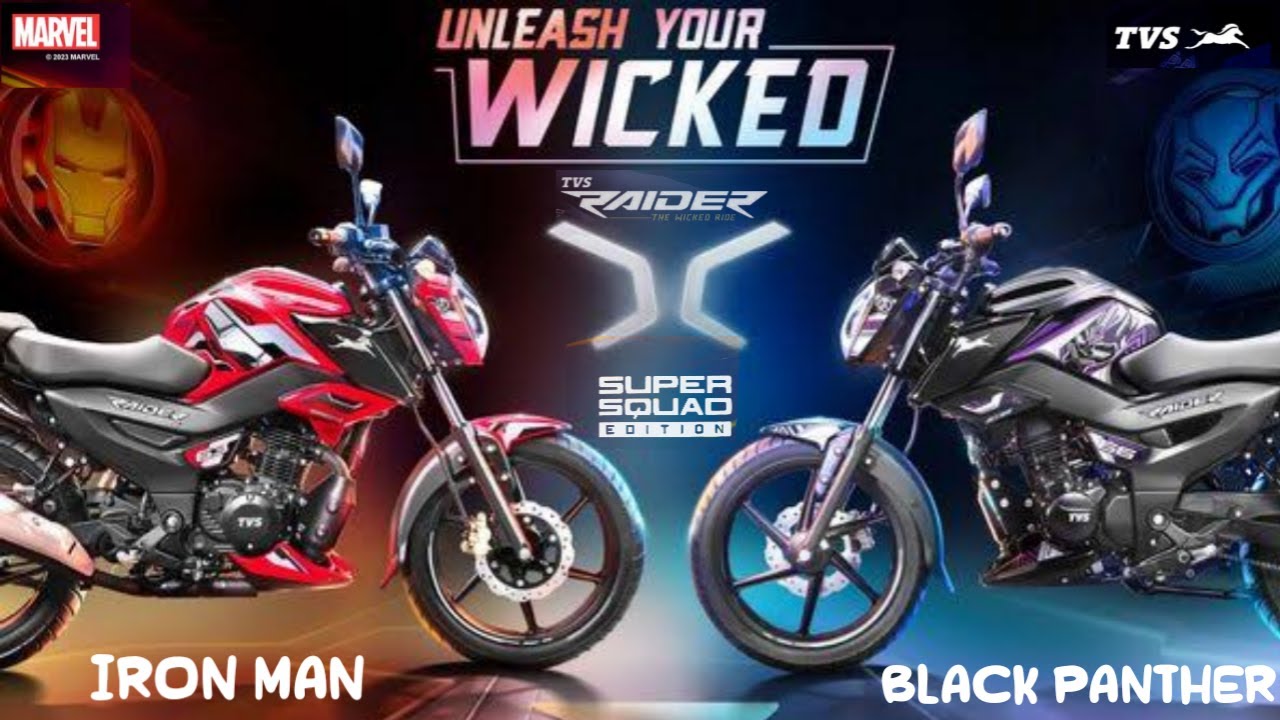 Finally 2023 Tvs Raider 125 Marvel Edition Launched💥|Iron Man,Spider ...