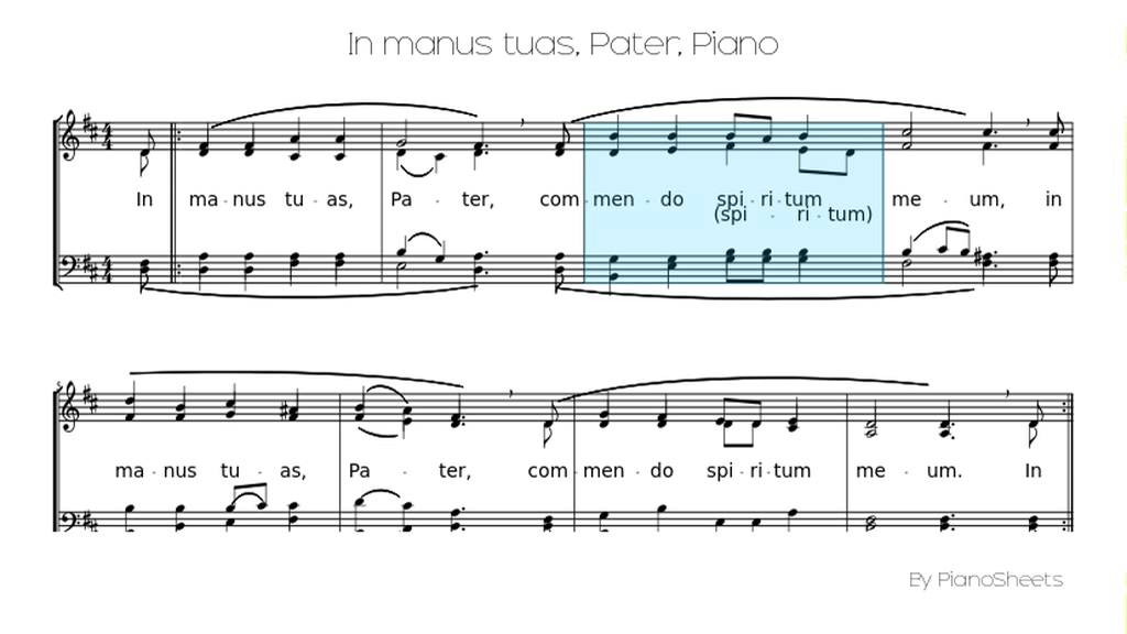 In manus tuas, Pater [Piano Solo] - YouTube
