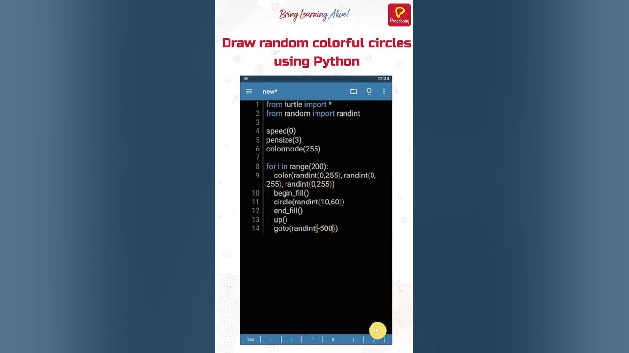 How To Learn Coding Without Computer 💻🔥 Practically Draw Color Circles Using Python