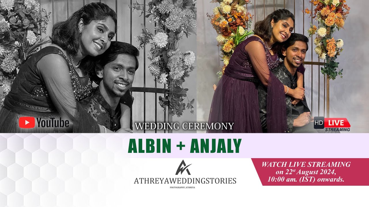 Wedding Ceremony LIVE | ALBIN - ANJALY | Athreya Wedding Stories ...