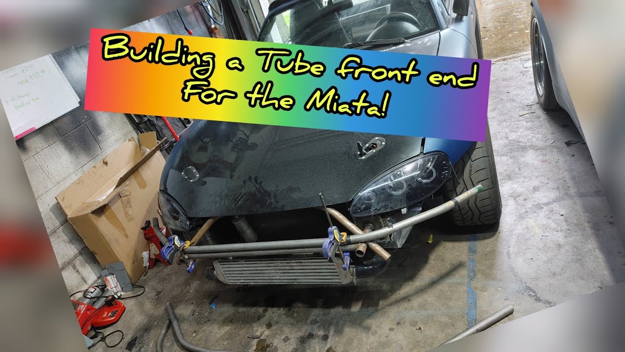 Attempting to fab up a tube front end for the Miata. - YouTube