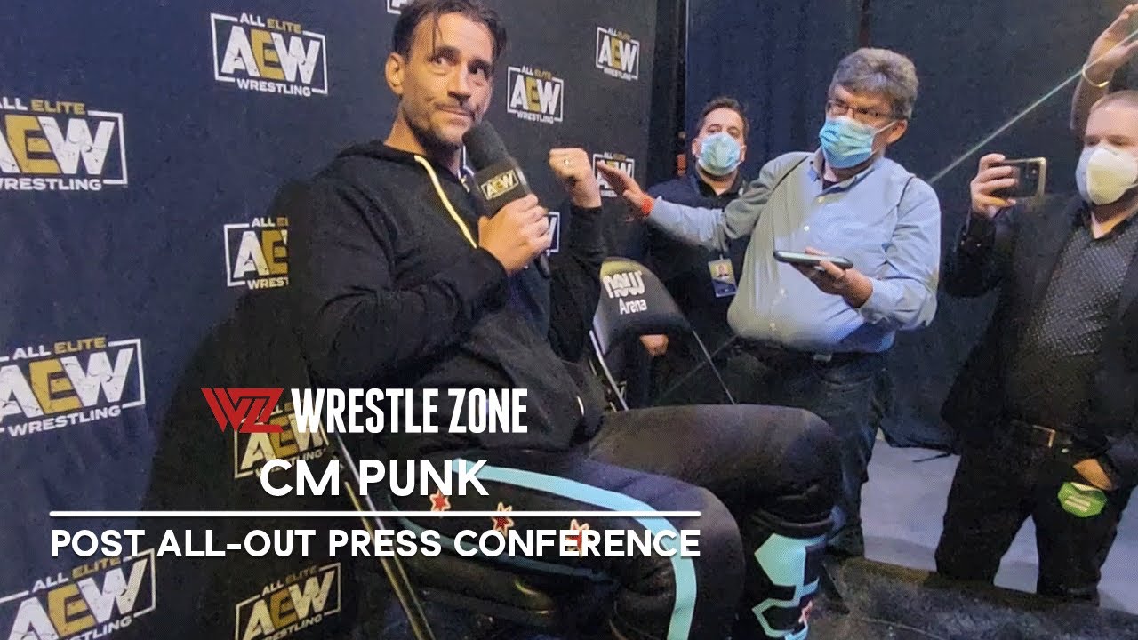 CM Punk AEW All Out Post-Show Media Scrum - YouTube