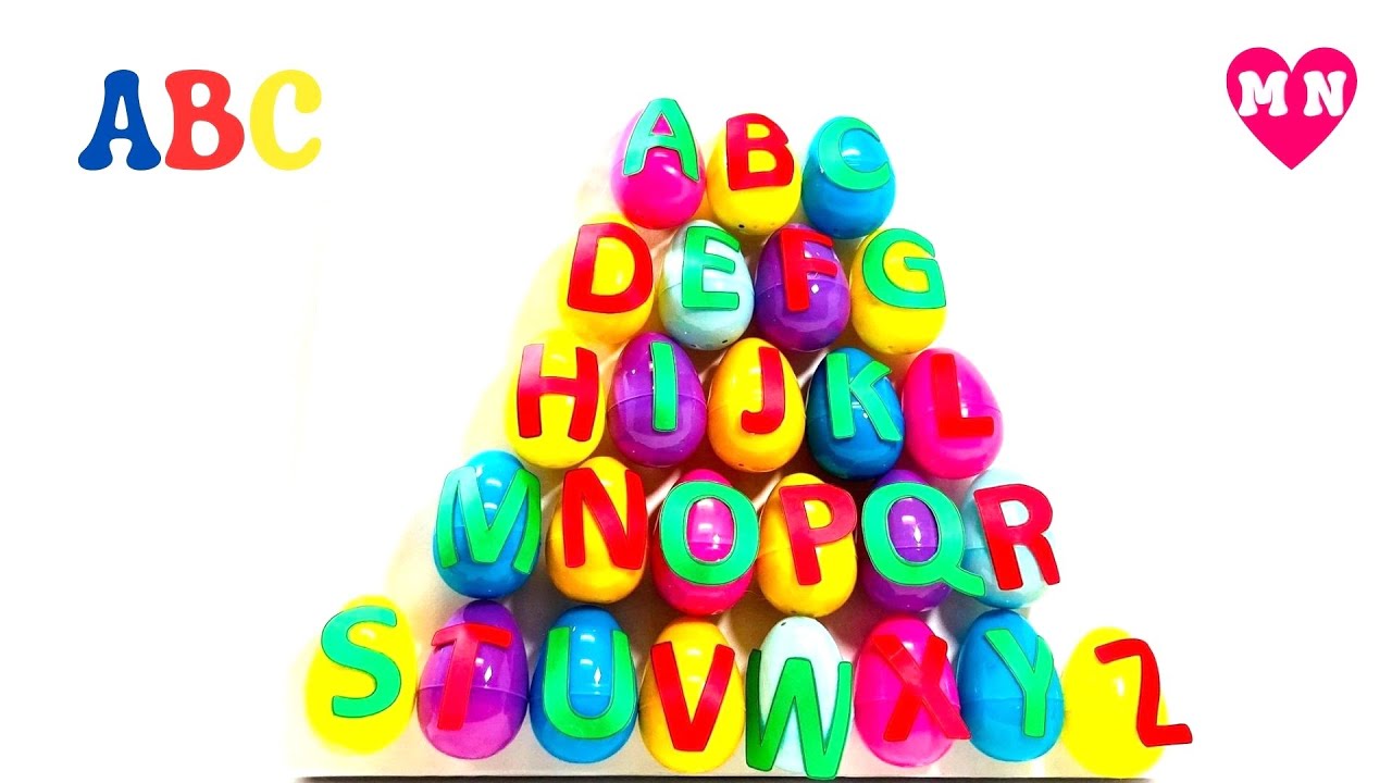 ABC Best Learning Video for Kids! English Alphabet with surprise eggs ...