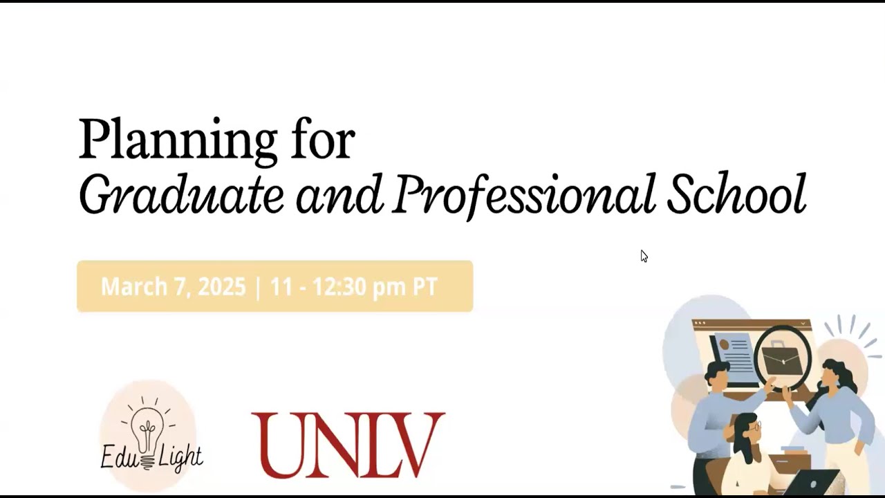Undocu-Career Workshop Series: #3 - Planning for Graduate & Professional School - YouTube