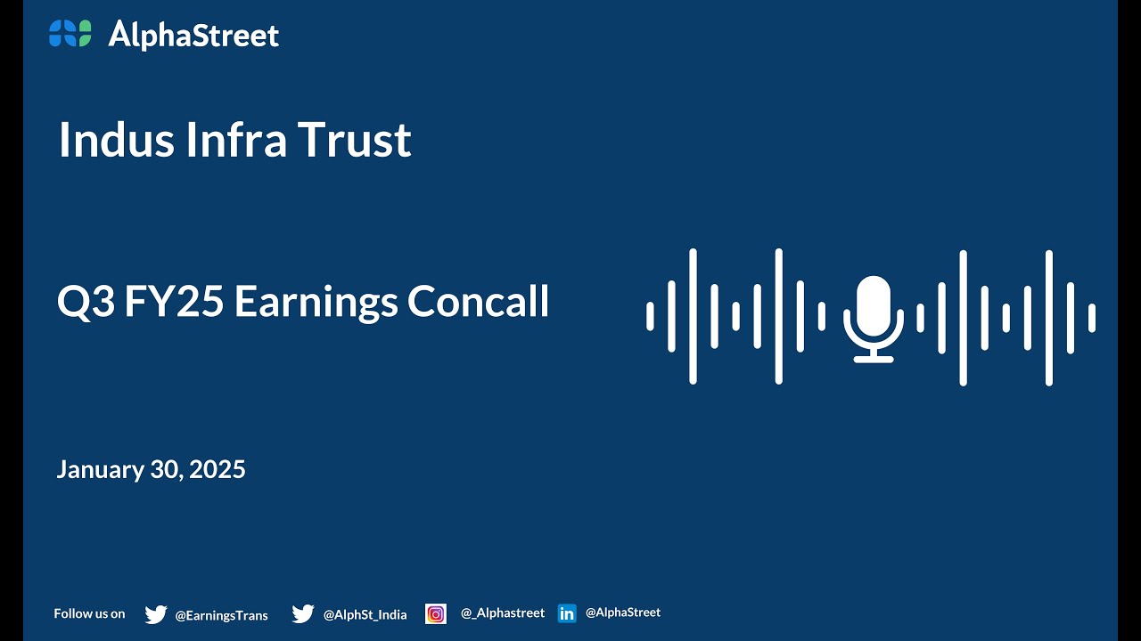 Indus Infra Trust Q3 FY2024-25 Earnings Conference Call - YouTube