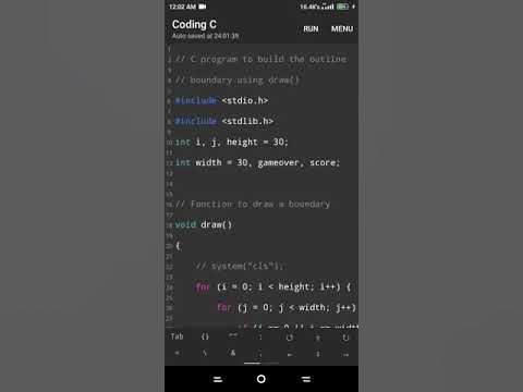 snake Game # in 'c' - YouTube