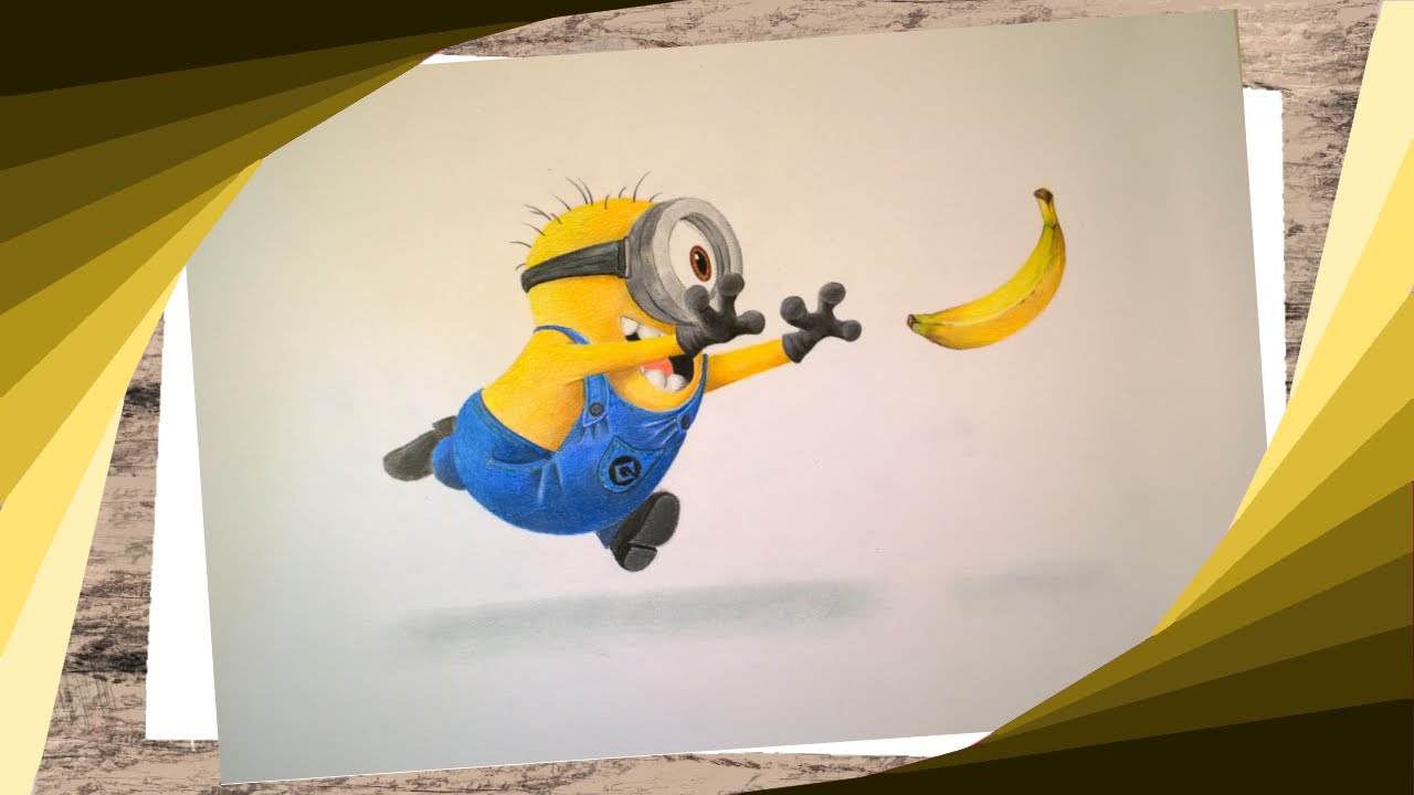 Bananaaaa!!! - Minion speed drawing | Obibi - YouTube