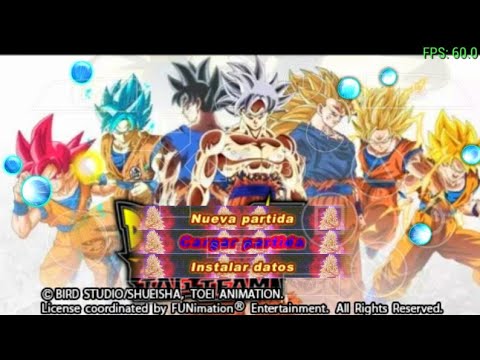 DBZ TTT New Menu + ISO Full BT3 Original Texture Download - YouTube