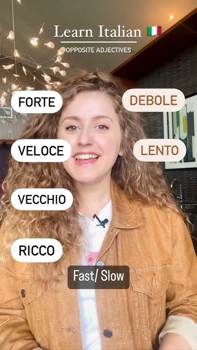 Learn Italian 🇮🇹 - Opposite Adjectives - YouTube