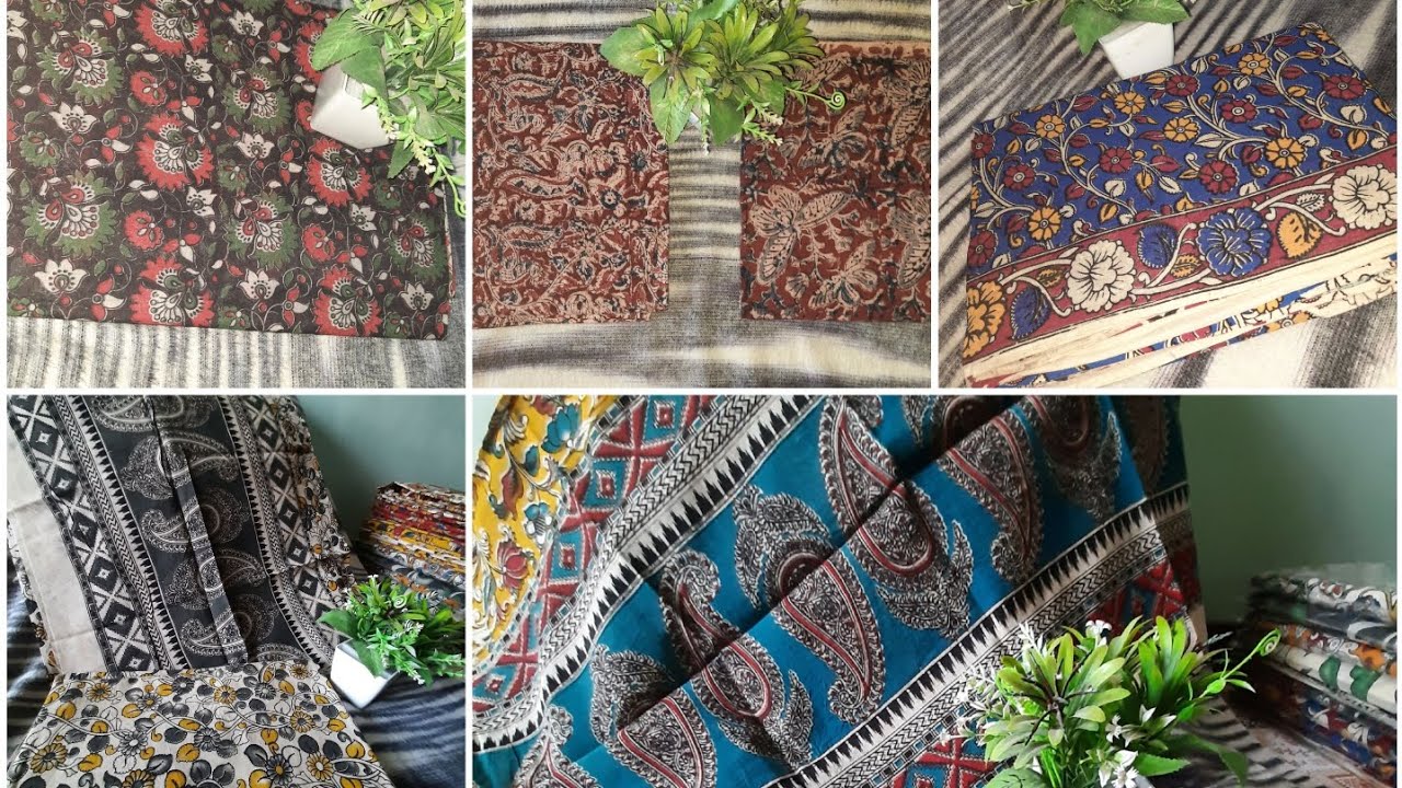 Pure cotton hand printed Kalamkari clothings presented by Sankalpa ...