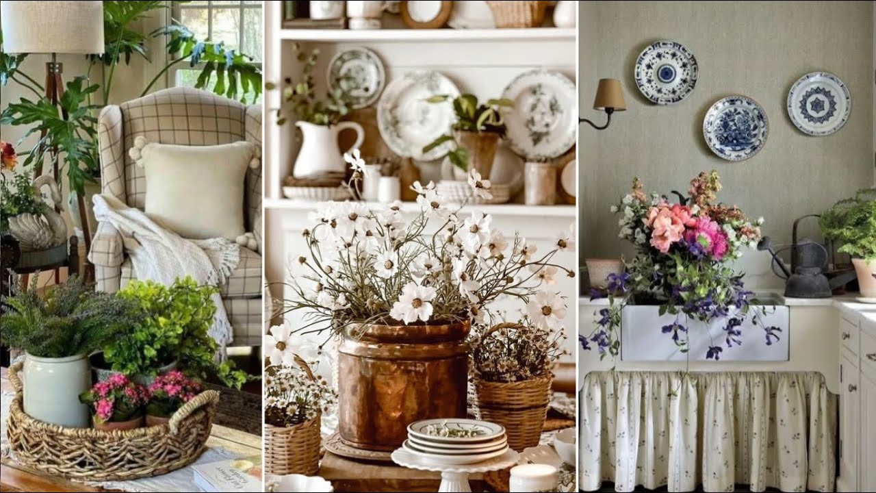 Vintage rustic charm : English Cottage Interior Decor Ideas. - YouTube