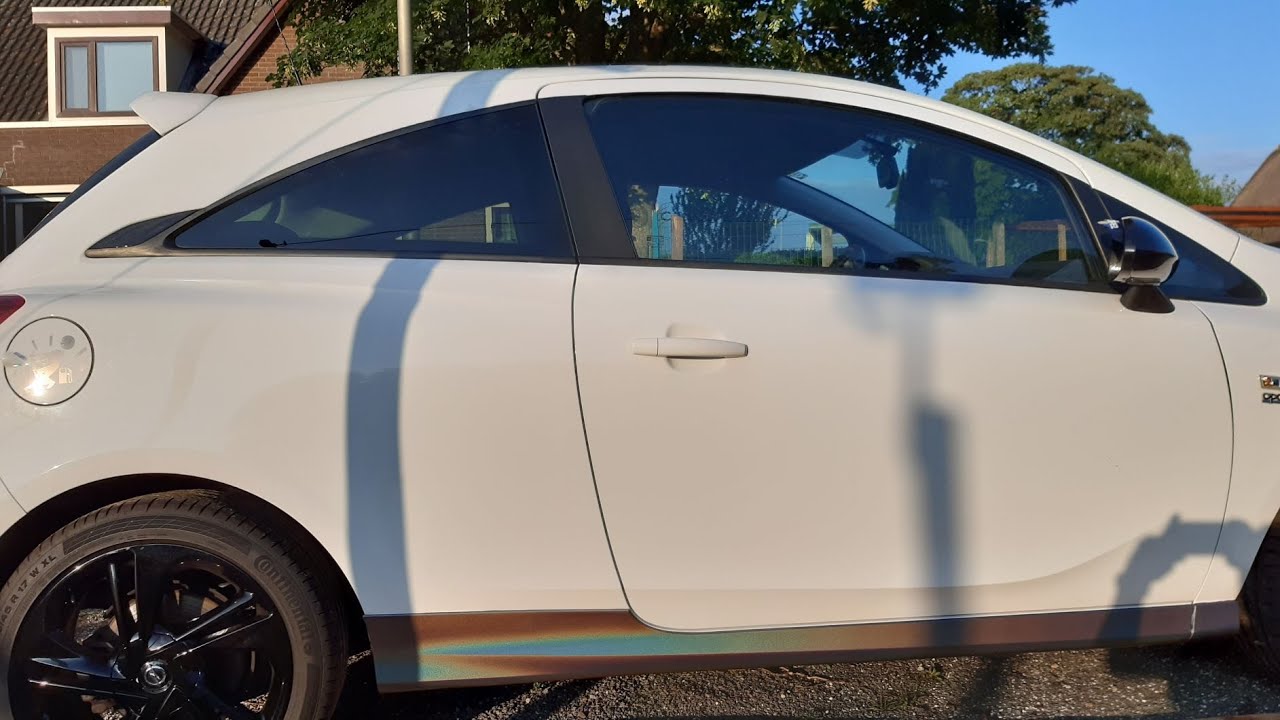My Car Wrapping of my Opel Corsa E OPC - Skirts in Color Flip 3M Gloss ...