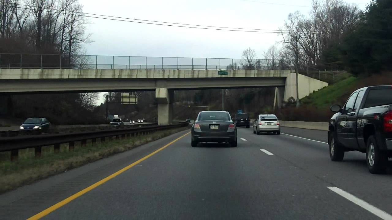 Mid-County Expressway (Interstate 476 Exits 1 to 9) northbound - YouTube
