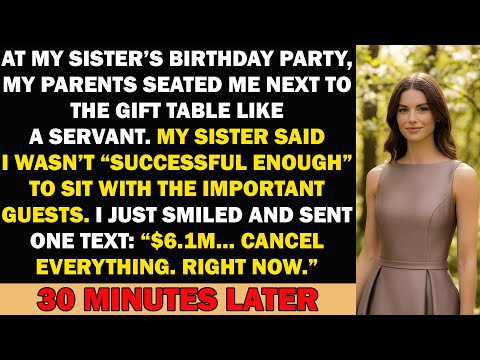 At The Family Party, My Parents Seated Me Next To The Gift Table Like A Servant – So I...