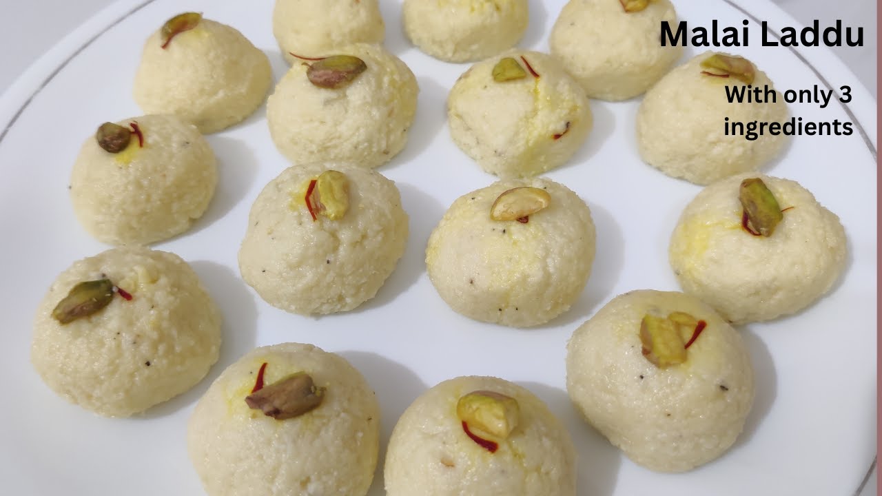 Malai Paneer Laddu | Malai Ladoo Recipe | Paneer Laddu Recipe | Laddu ...