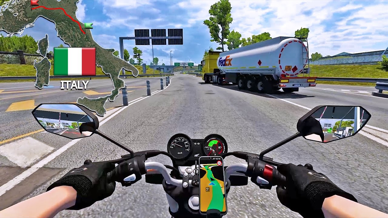 ETS2 Road Trip - Verona to Milan (Italy) | Honda Titan Bike | Euro ...