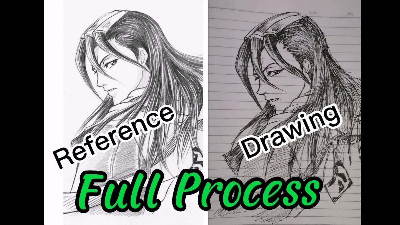 Reference vs Drawing Free hand drawing l Timelapse - YouTube