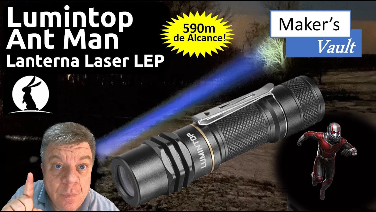 Lumintop Ant Man: Lanterna Laser LEP com 590m de alcance!! - YouTube