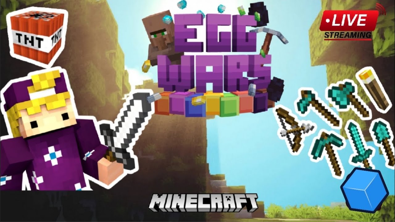 Playing Minecraft Eggwars Live | With Viewers - YouTube