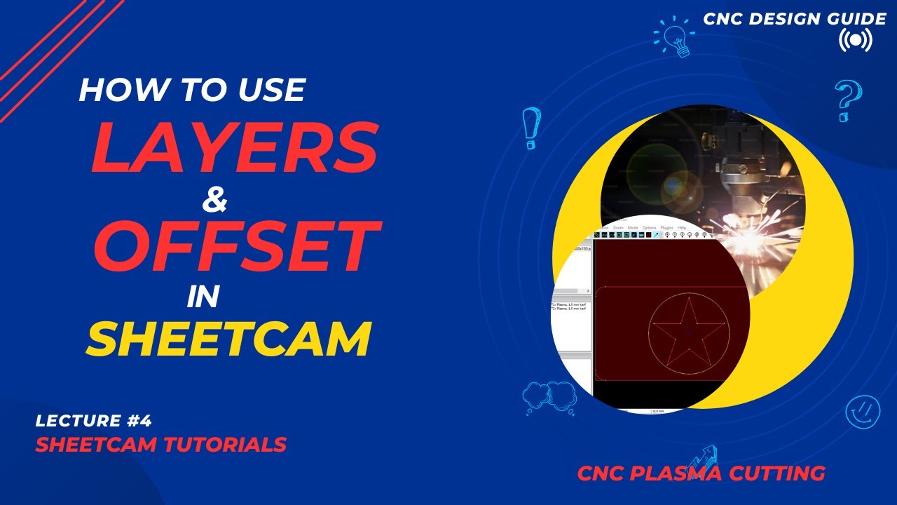 Lec #4 How to Use Layers and Offsets in Sheetcam | Complete Guide for Plasma Cutting Programming ...