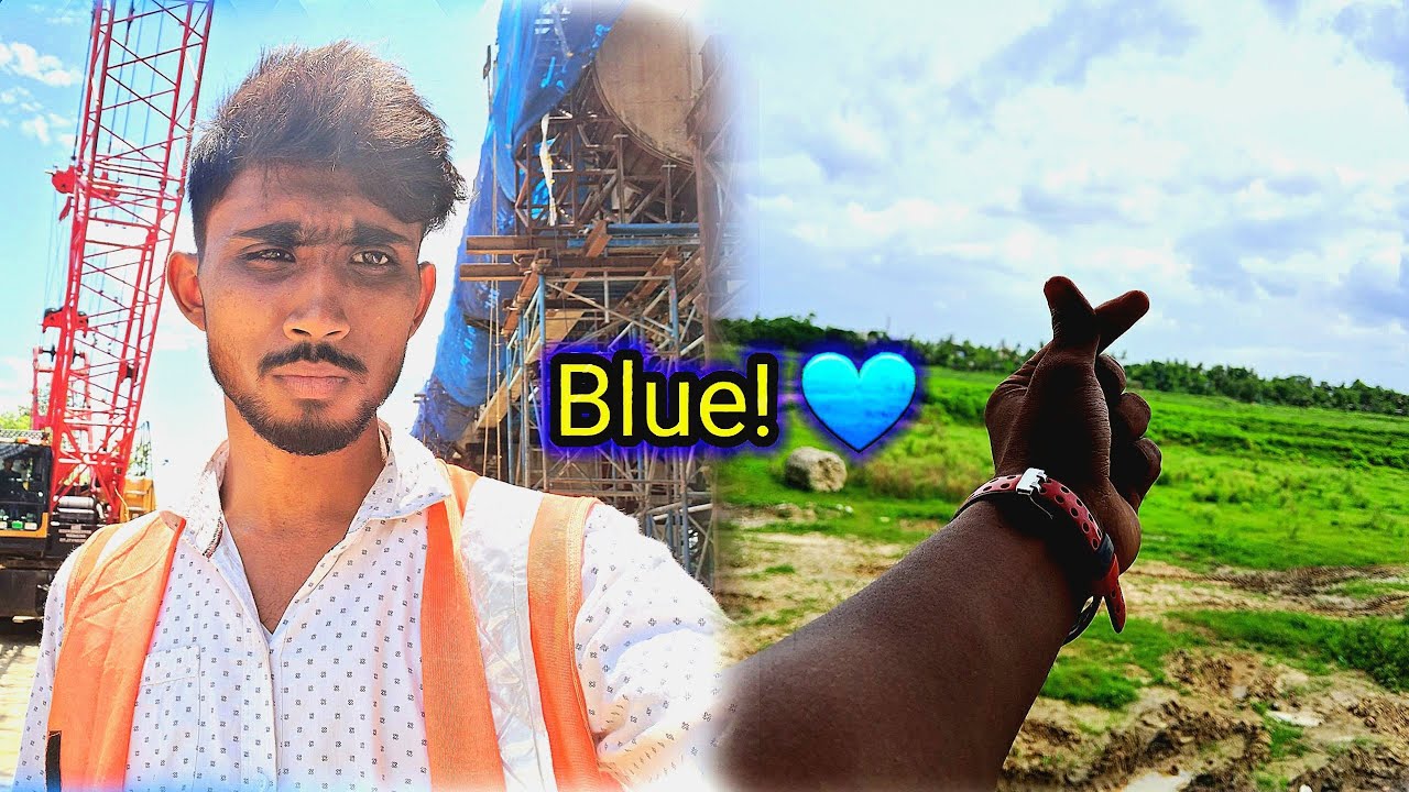 Enjoying Blue Sky weather at Work Site 💙🔥💯🚀 ️| Yea dekh ke maza aagaya ...
