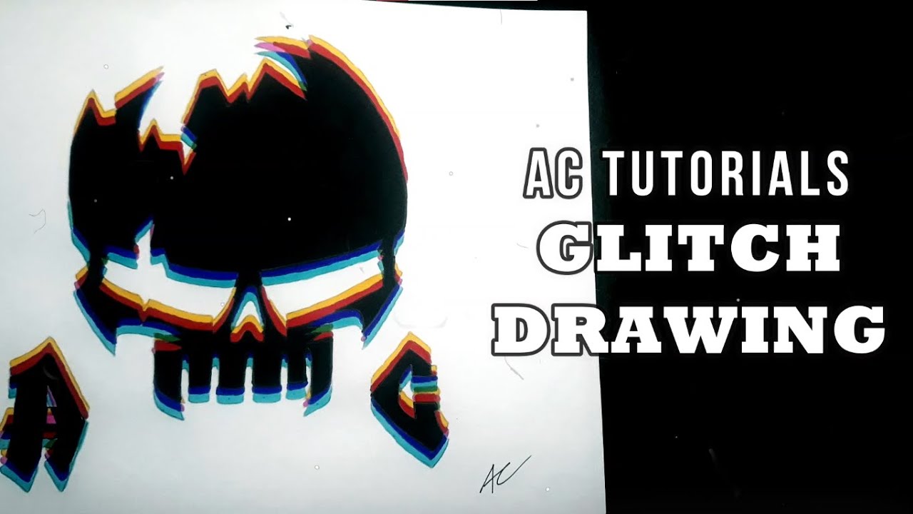 MIND BLOWN🤯!! How to Draw Glitch Art (Simple Tutorial) - YouTube