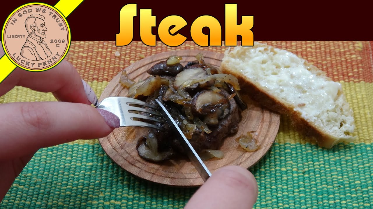 Miniature Filet Mignon Steak - In A Vintage Little Miss Structo Kitchen ...