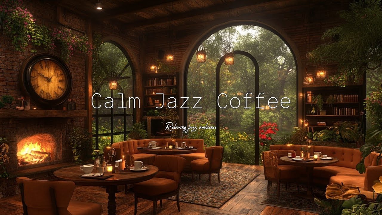 Relaxing Jazz Coffee Shop Ambience Calm Jazz Music for Studying ...