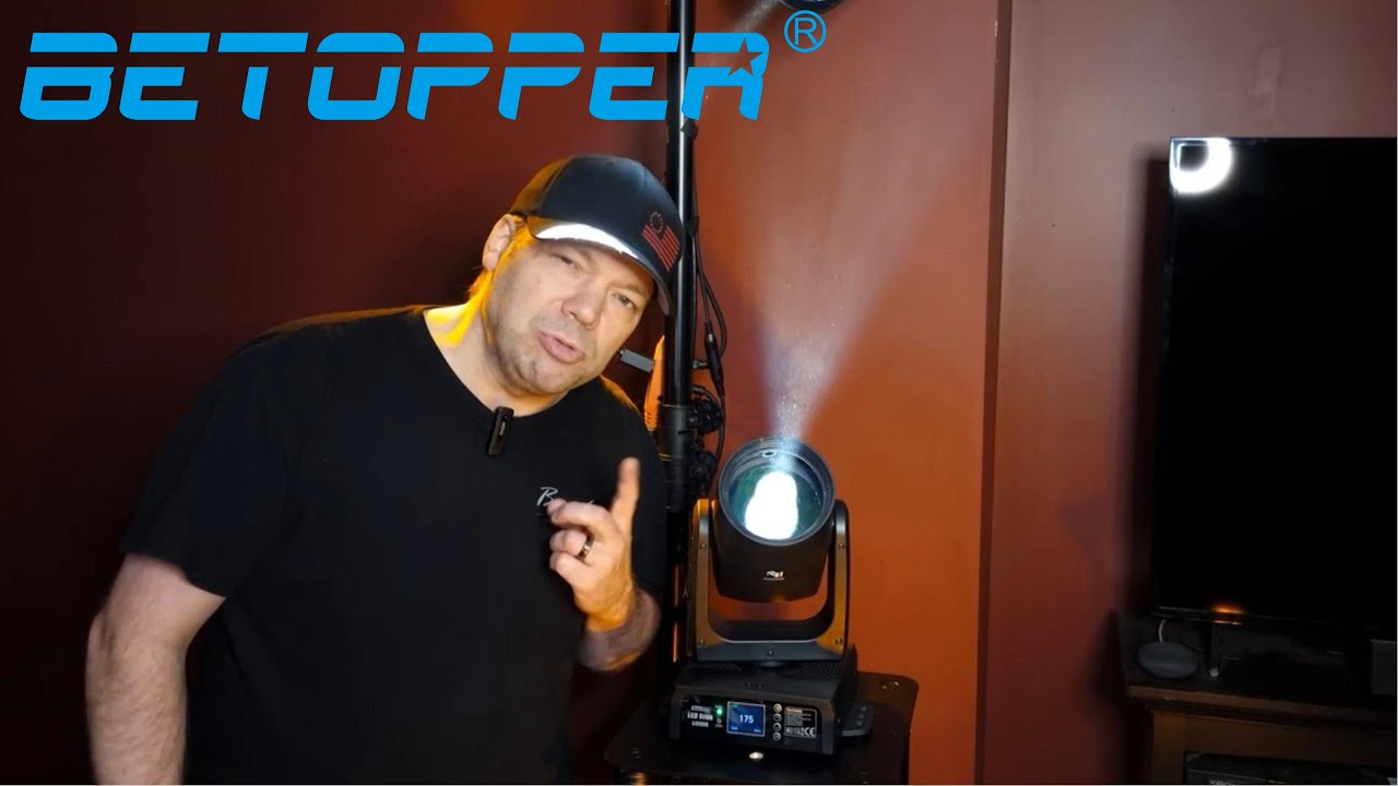 【REVIEW】Betopper 150W LED Beam Moving Head Light - YouTube