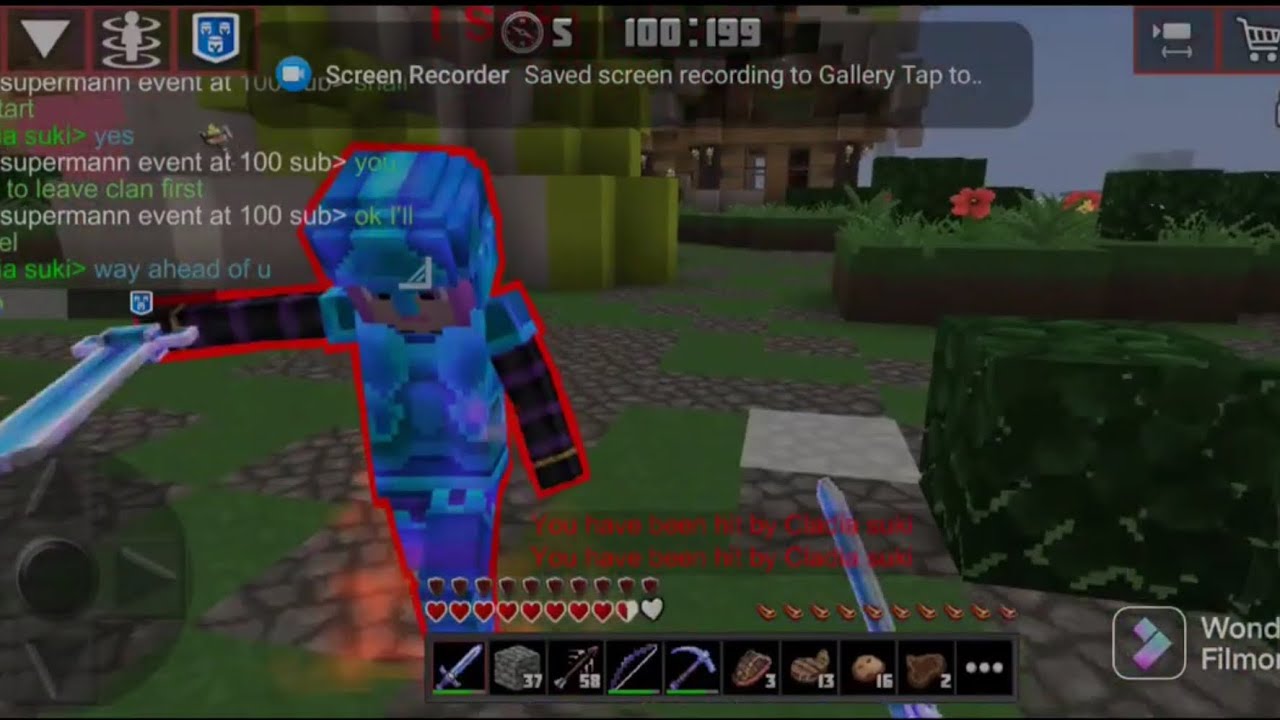 A PvP with a friend in planet craft - YouTube