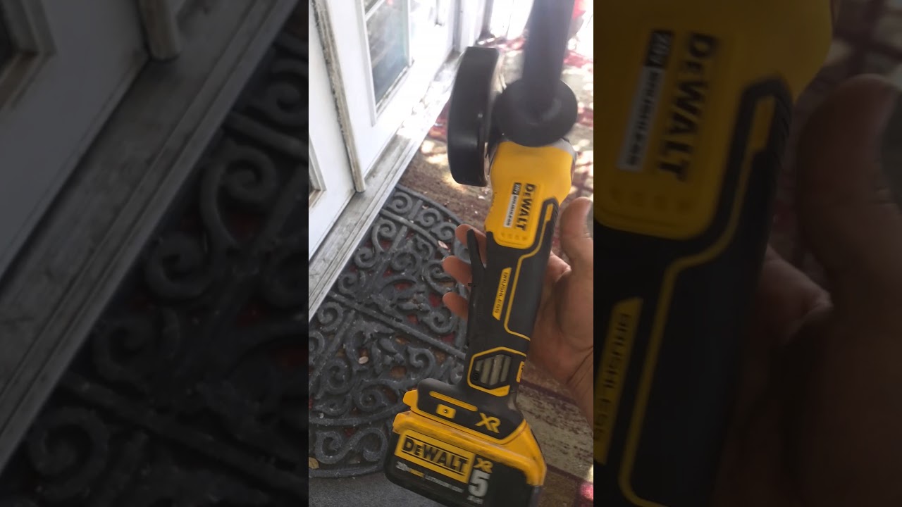 DeWalt 20v grinder dcg413 - YouTube