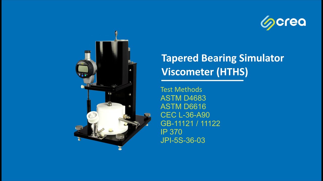 Tapered Bearing Simulator Viscometer - Crea Laboratory Technologies ...