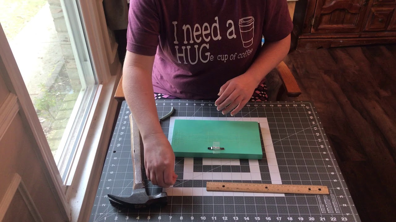 Installing a saw hook on your sign - YouTube