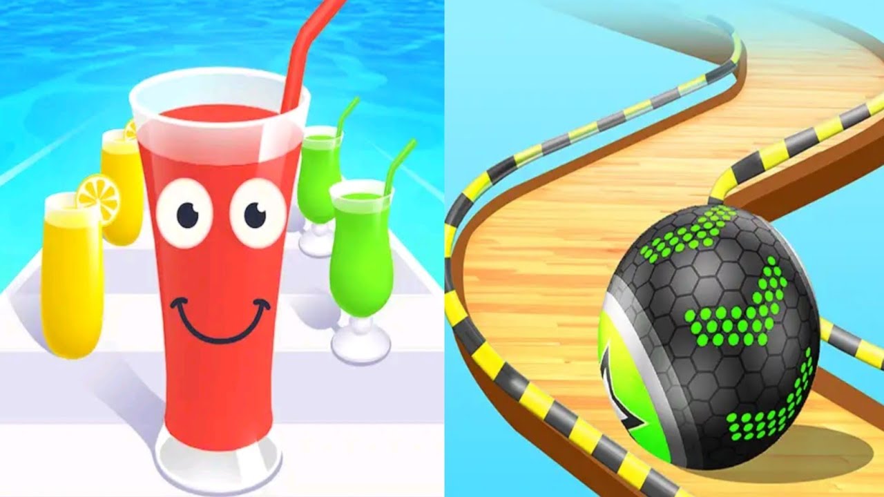 Juice Run VS Going Balls - Satisfying ASMR Gameplay ALL Levels - YouTube