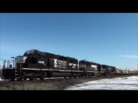 NS 323 Operation Lifesaver SD40-2 Leader plus 10X 21T with trailing CP SD60 - YouTube