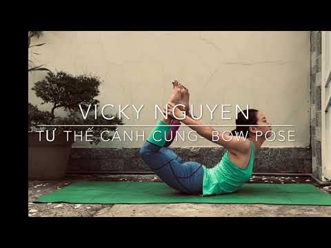 Tự tập Yoga tại nhà cùng Vicky - Tư thế cánh cung - Bow Pose - YouTube