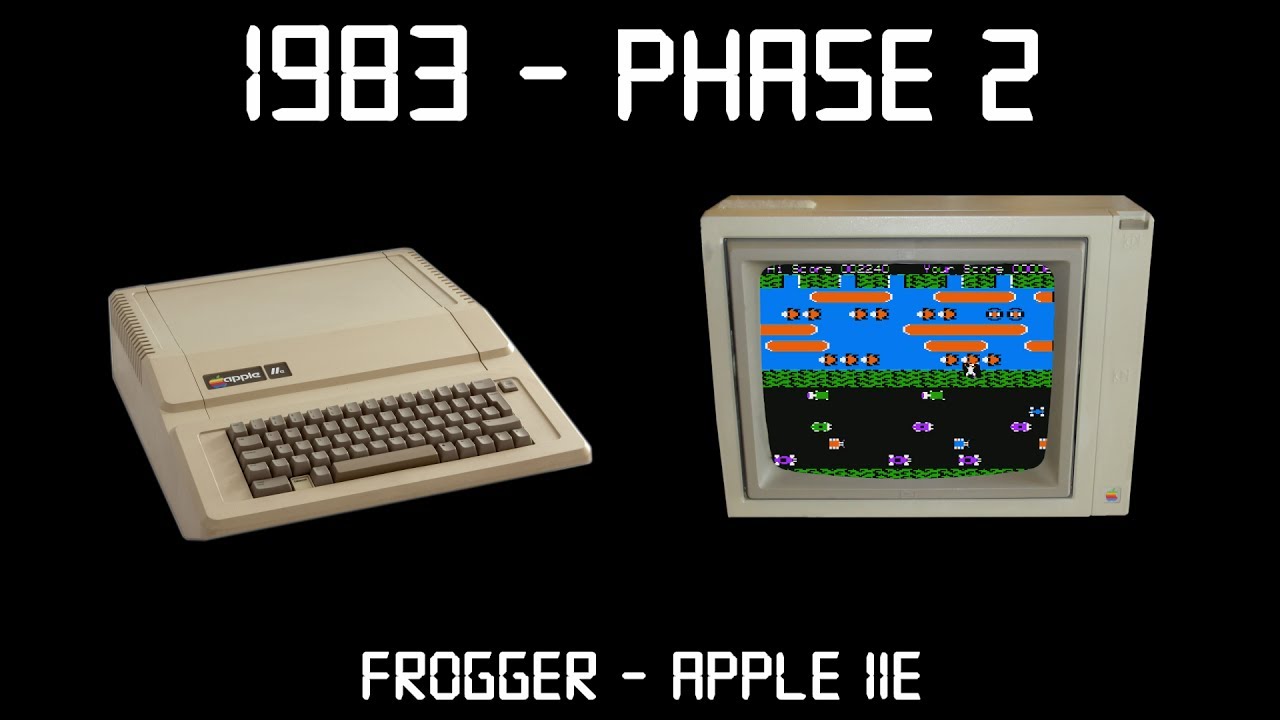 Gaming Through The Ages Phase 2 - 1983 - Frogger - Apple IIe - YouTube