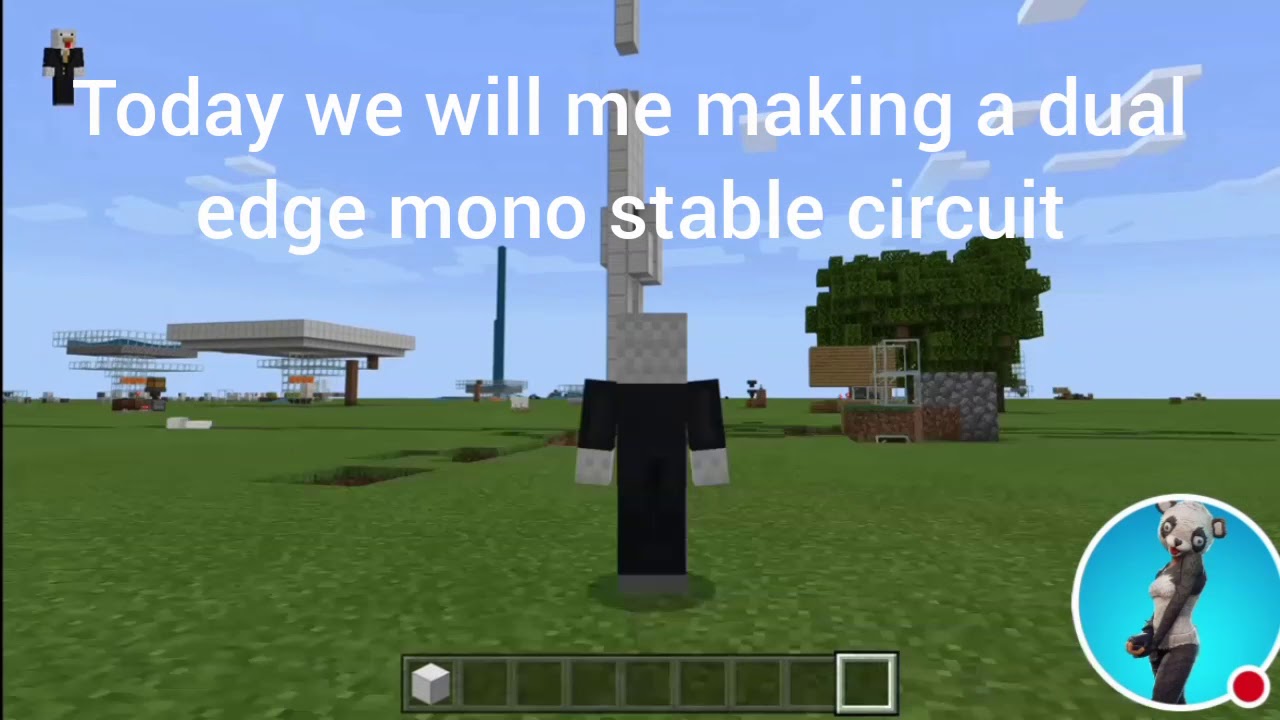 Minecraft how to make a dual edge monostable circuit - YouTube