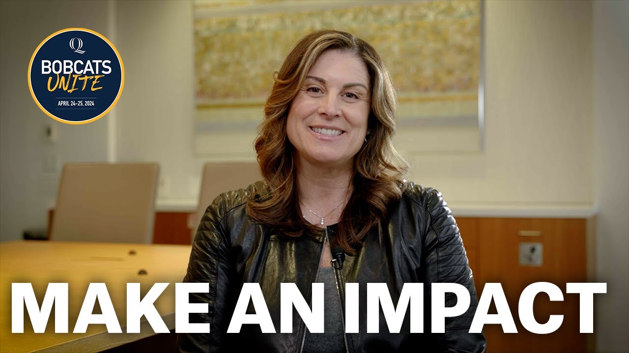 Quinnipiac University Bobcats Unite 2024- Jeanna Doherty '94 - YouTube