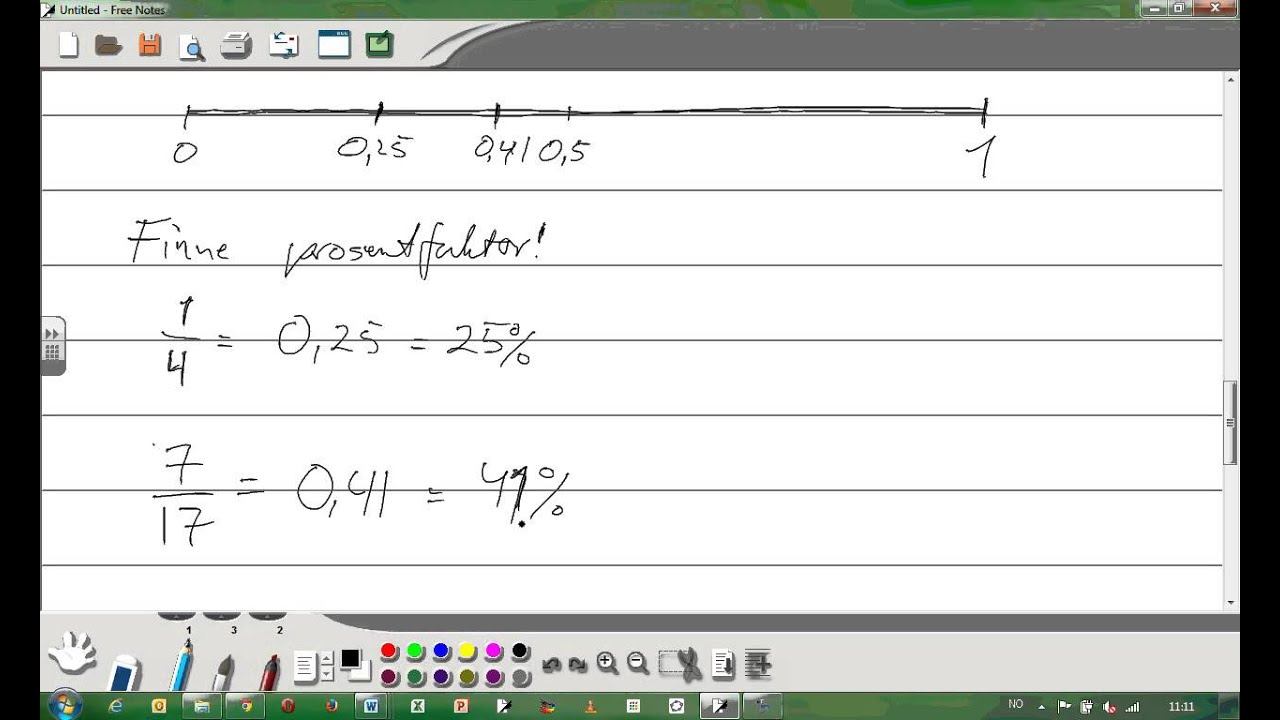 Finne prosentfaktor - YouTube