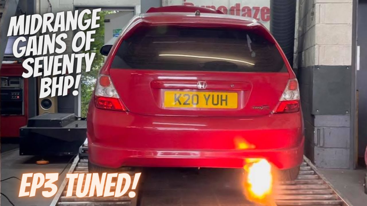 Massive Gains once mapped Honda Civic Ep3 Type R Tuned Live on Rolling ...