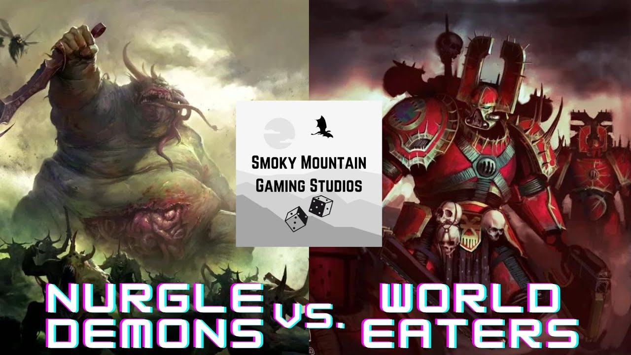 Nurgle Demons Vs. World Eaters Warhammer 40k Live Pariah Nexus Battle ...