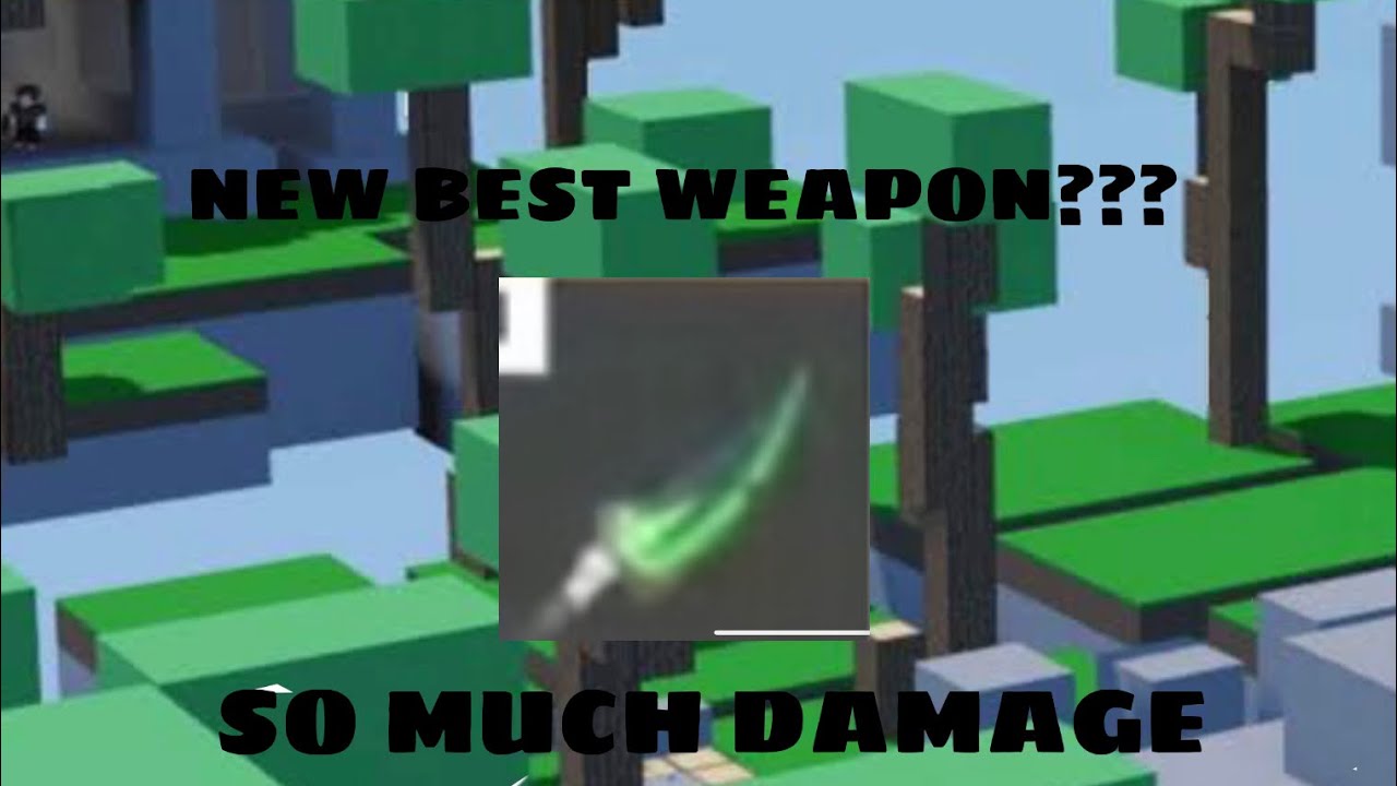 New Op Weapon Roblox Bedwars Youtube