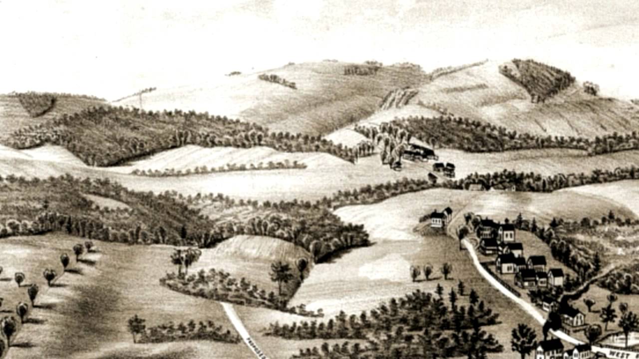 Antrim New Hampshire 1887 Panoramic Bird's Eye View Map 6389 - YouTube