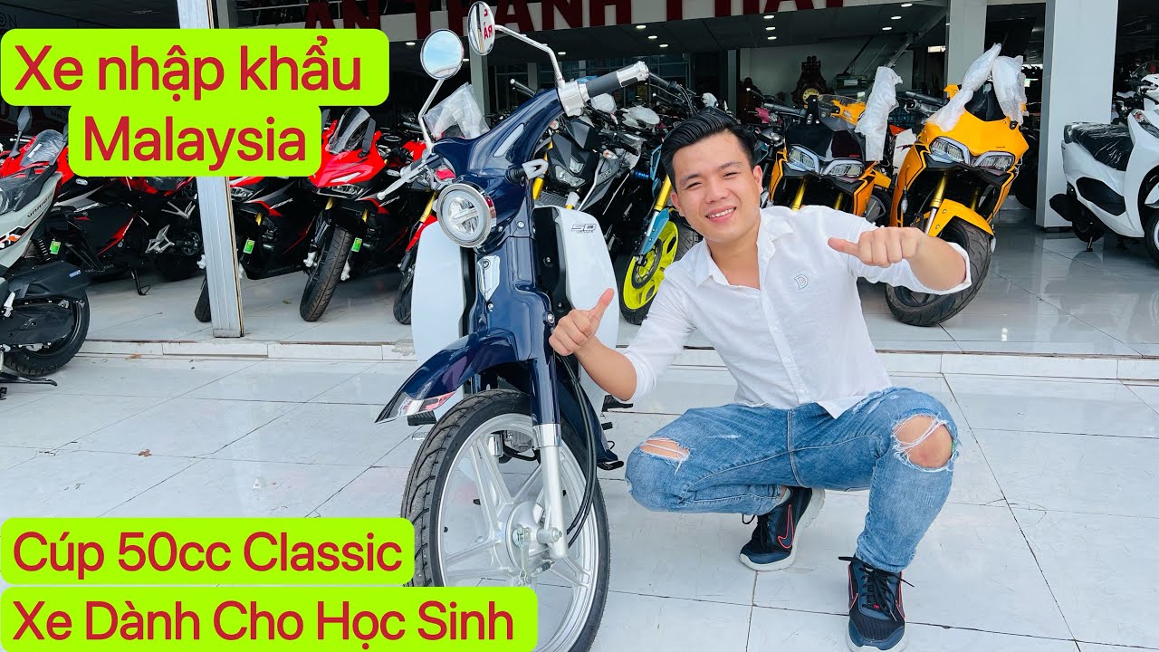 [ Review ] Xe Cub 50cc Classic nhập khẩu từ MALAYSIA . Siêu phẩm xe cub ...
