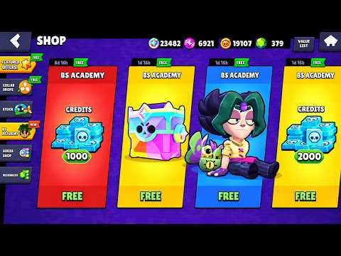 3000 FREE CREDITS + BS ACADEMY & VINCE! 😱 BRAWL STARS NEW UPDATE 🔥
