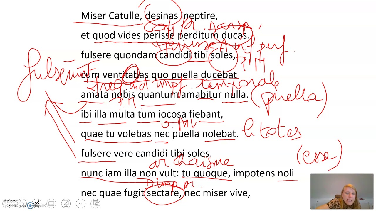 Catullus carmen 8 - YouTube
